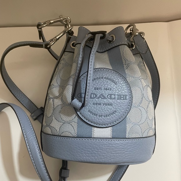 Coach | Bags | Coach Blue Bucket Bag | Poshmark